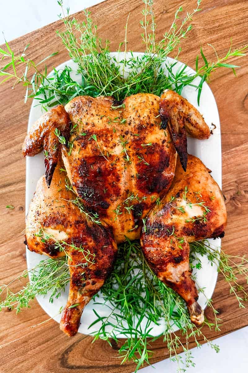Spatchcocked Grilled Chicken Recipe with How-to Video – Natalie Marble ...