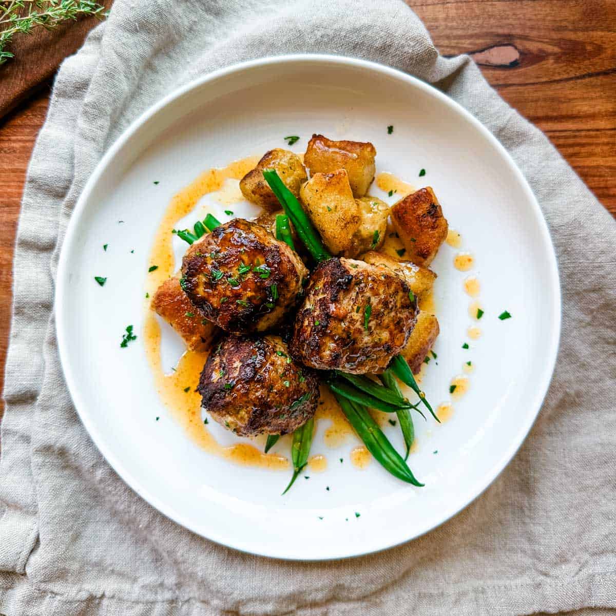 Juicy Pork and Apple Meatballs with Apple Cider Sauce – Natalie Marble ...