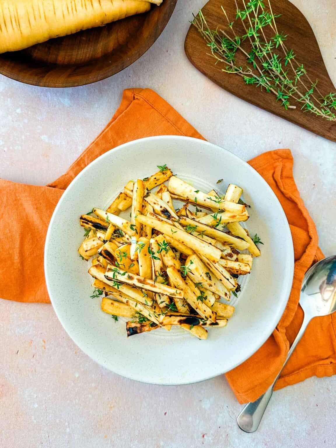 Simple Honey and Mustard Roasted Parsnips – Natalie Marble Cooks