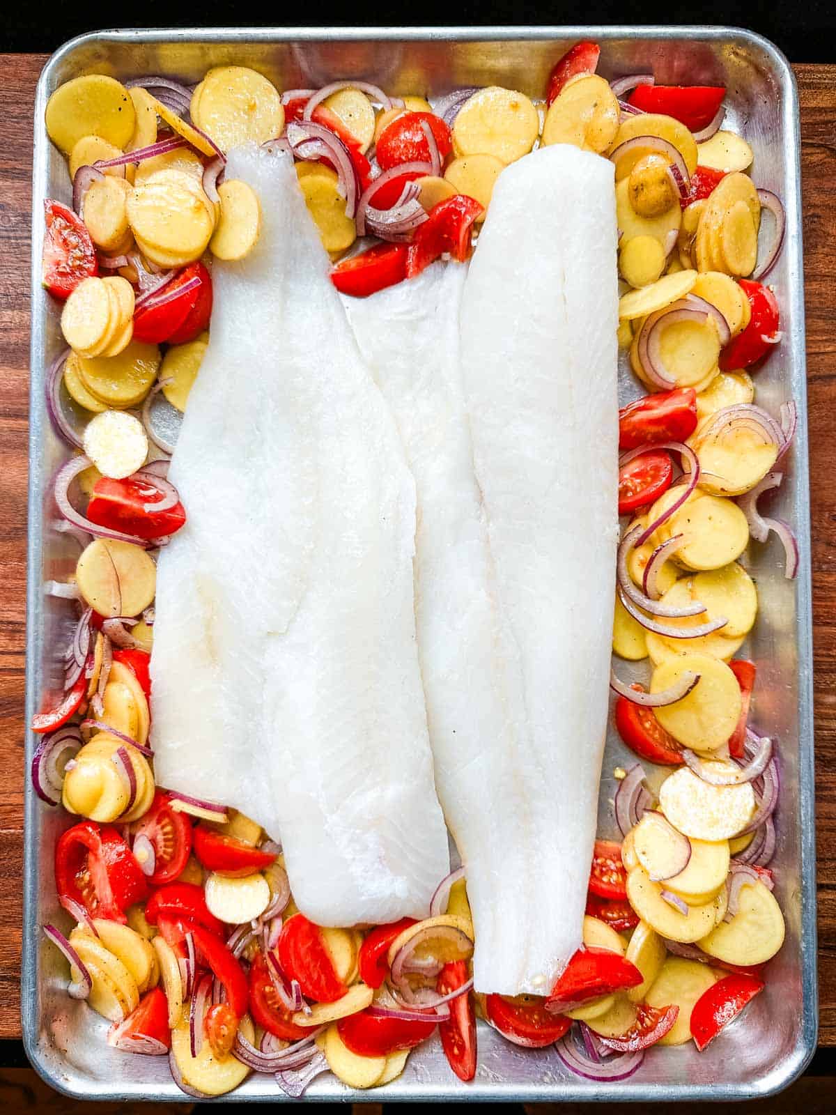 Sheet Pan Broiled Cod Recipe with Lemon Herb Sauce – Natalie Marble Cooks